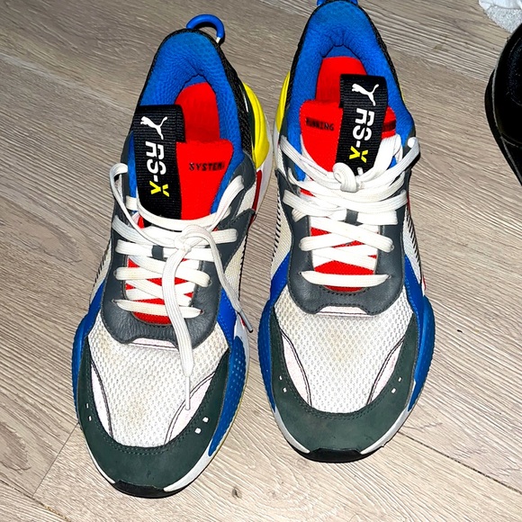 Puma | Shoes | Puma Rx Sneakers Red Yellow Blue | Poshmark